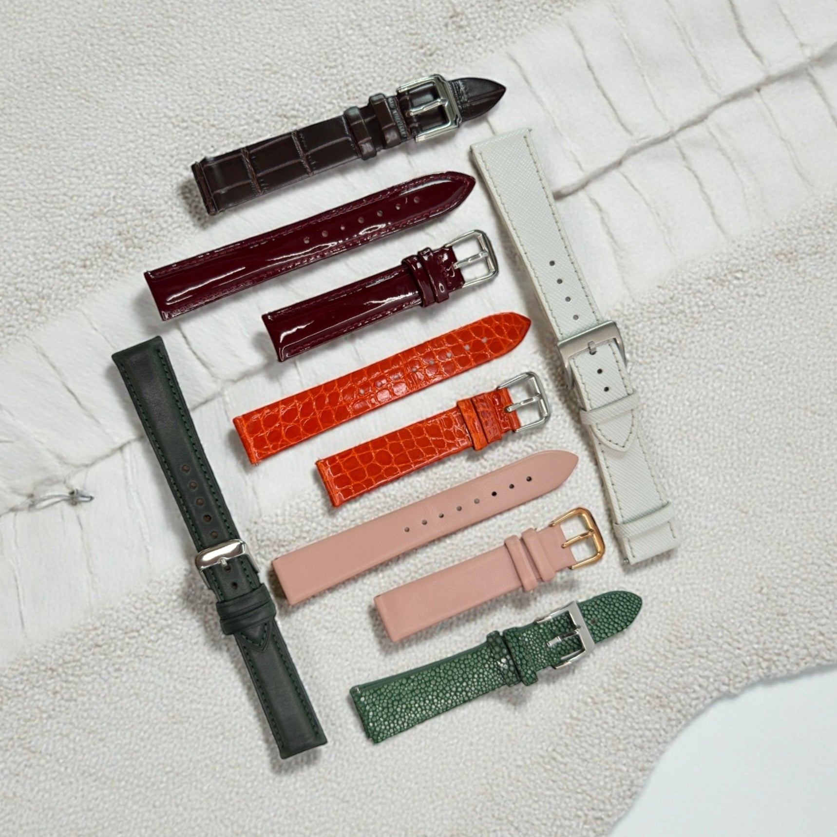 Leather Dress Watch Bands | Classic, Vintage, Ultra Thin - Wabistraps ...