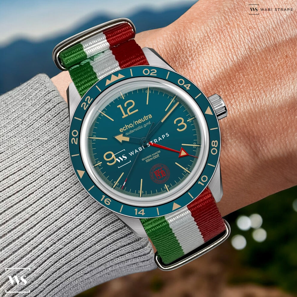 Italy Flag Classic British Military Watch Strap – wabistraps