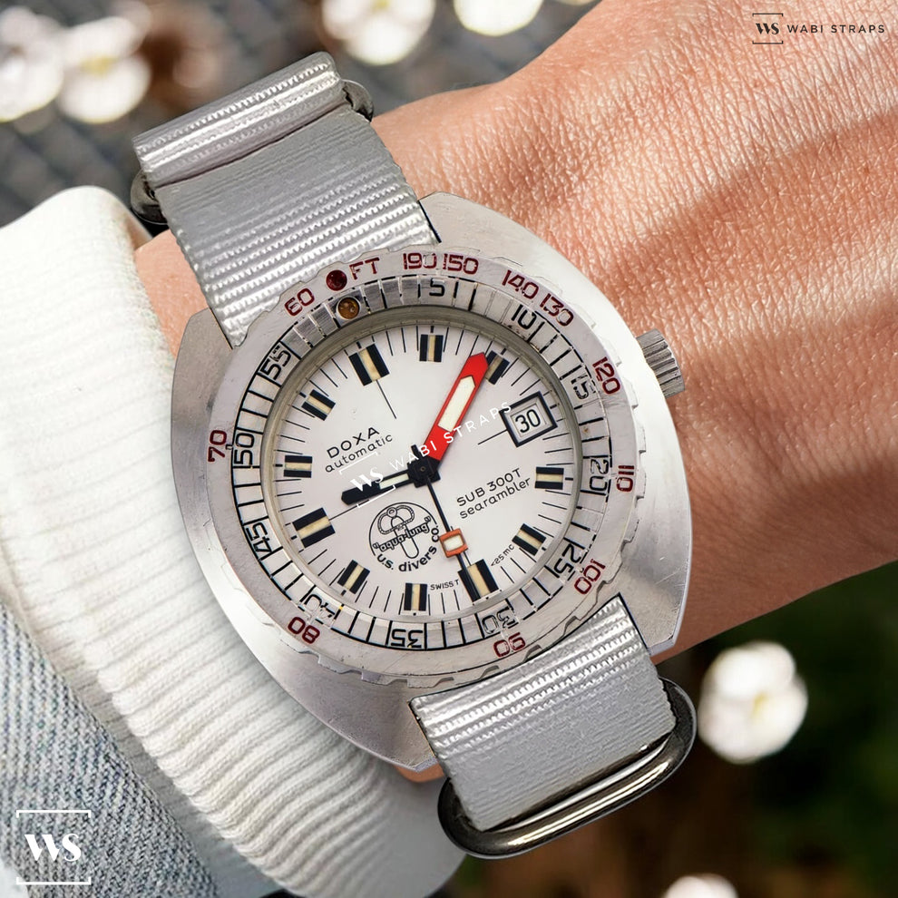 White Military 5-Ring Hardware NavSpec British Military Strap – wabistraps