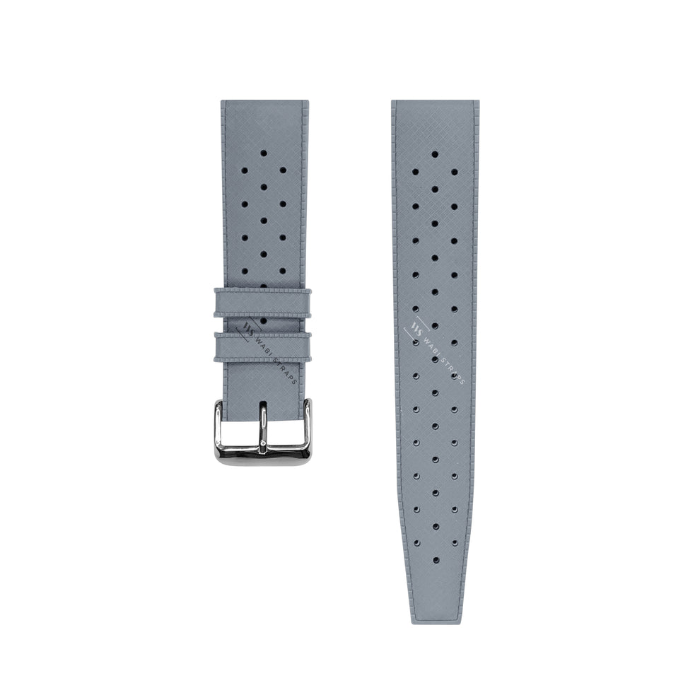 Grey Vintage Perforated Tropical Strap – wabistraps
