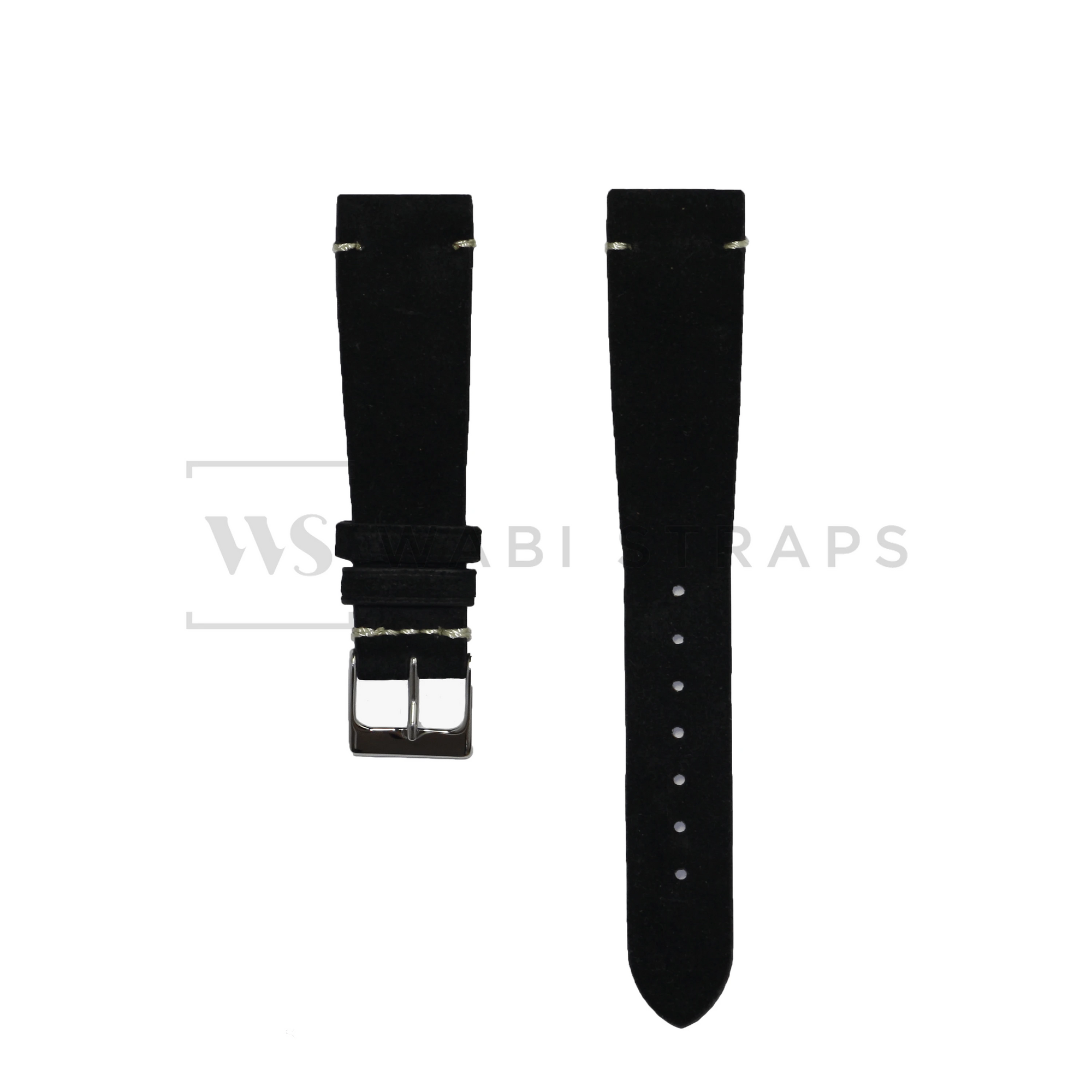 Black Velvet Watch Strap - wabistraps