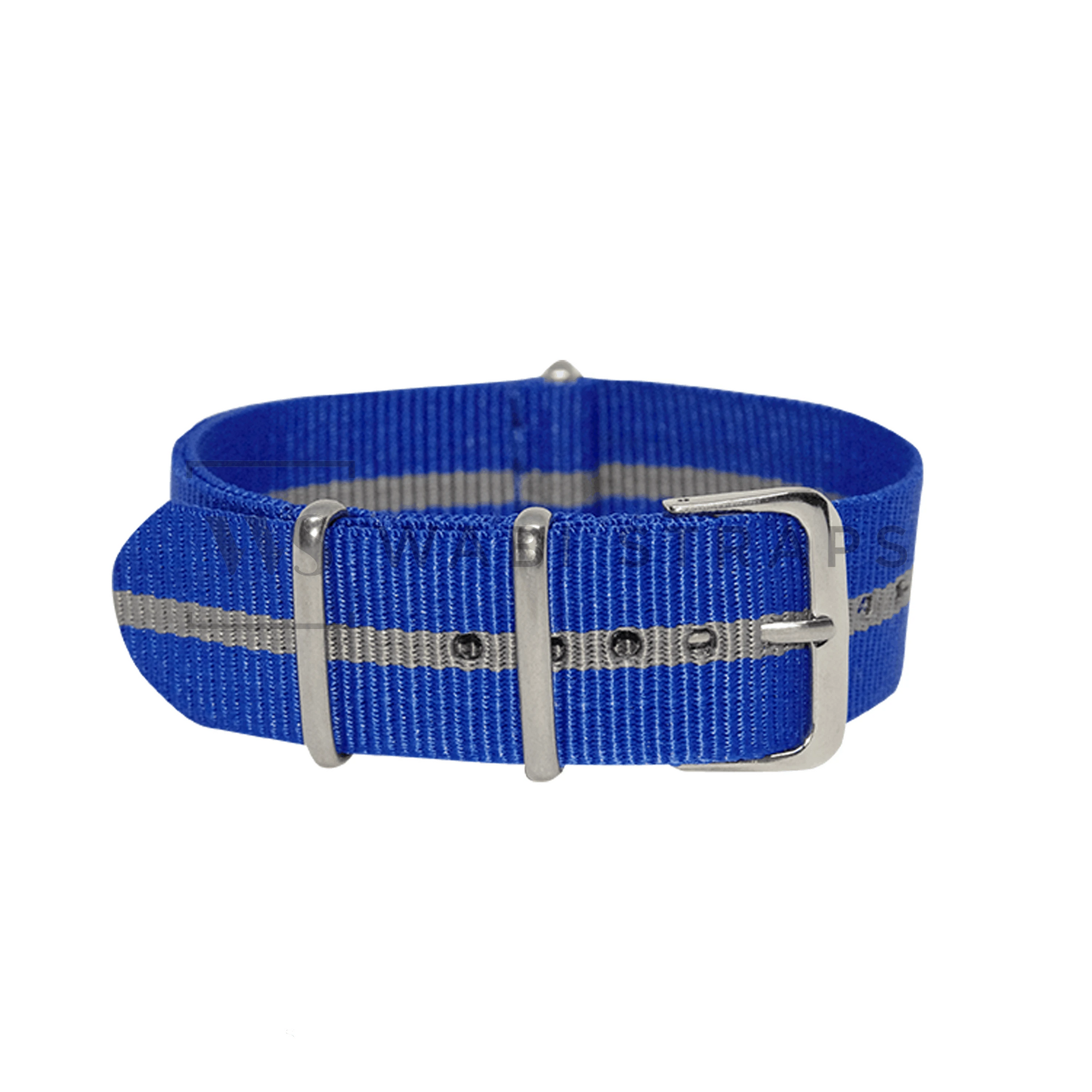 Blue & Grey Diver British Military Watch Strap - wabistraps