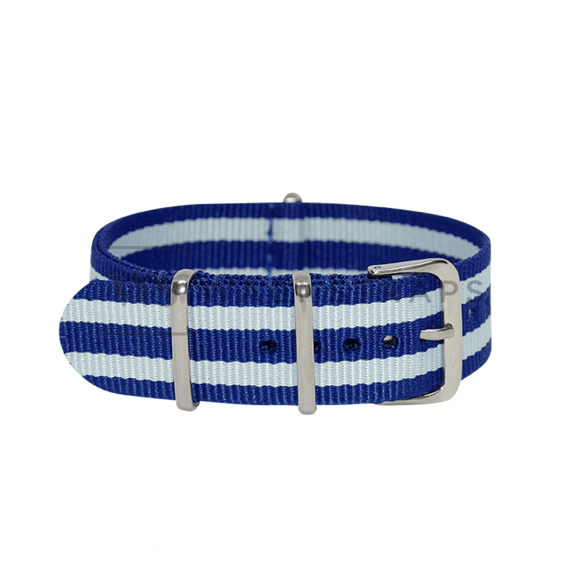 Blue & Light Blue Ballistic British Military Watch Strap - wabistraps