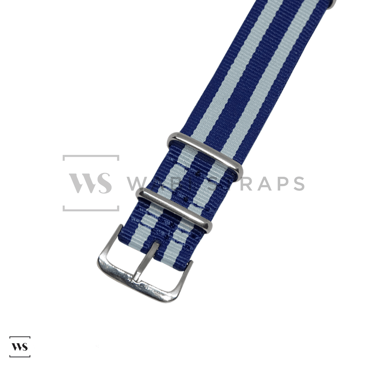 Blue & Light Blue Ballistic British Military Watch Strap - wabistraps