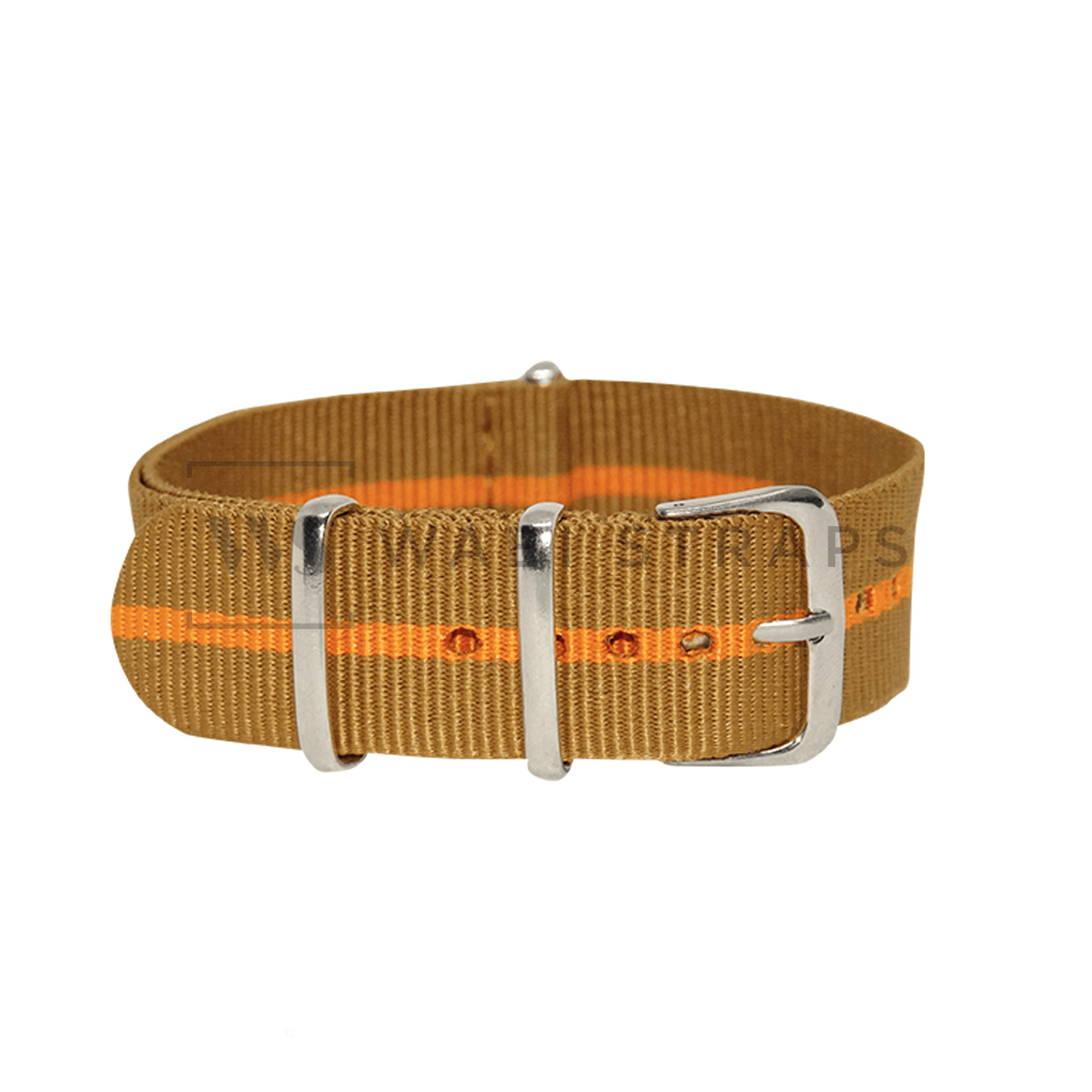 Bronze & Orange Diver British Military Watch Strap - wabistraps