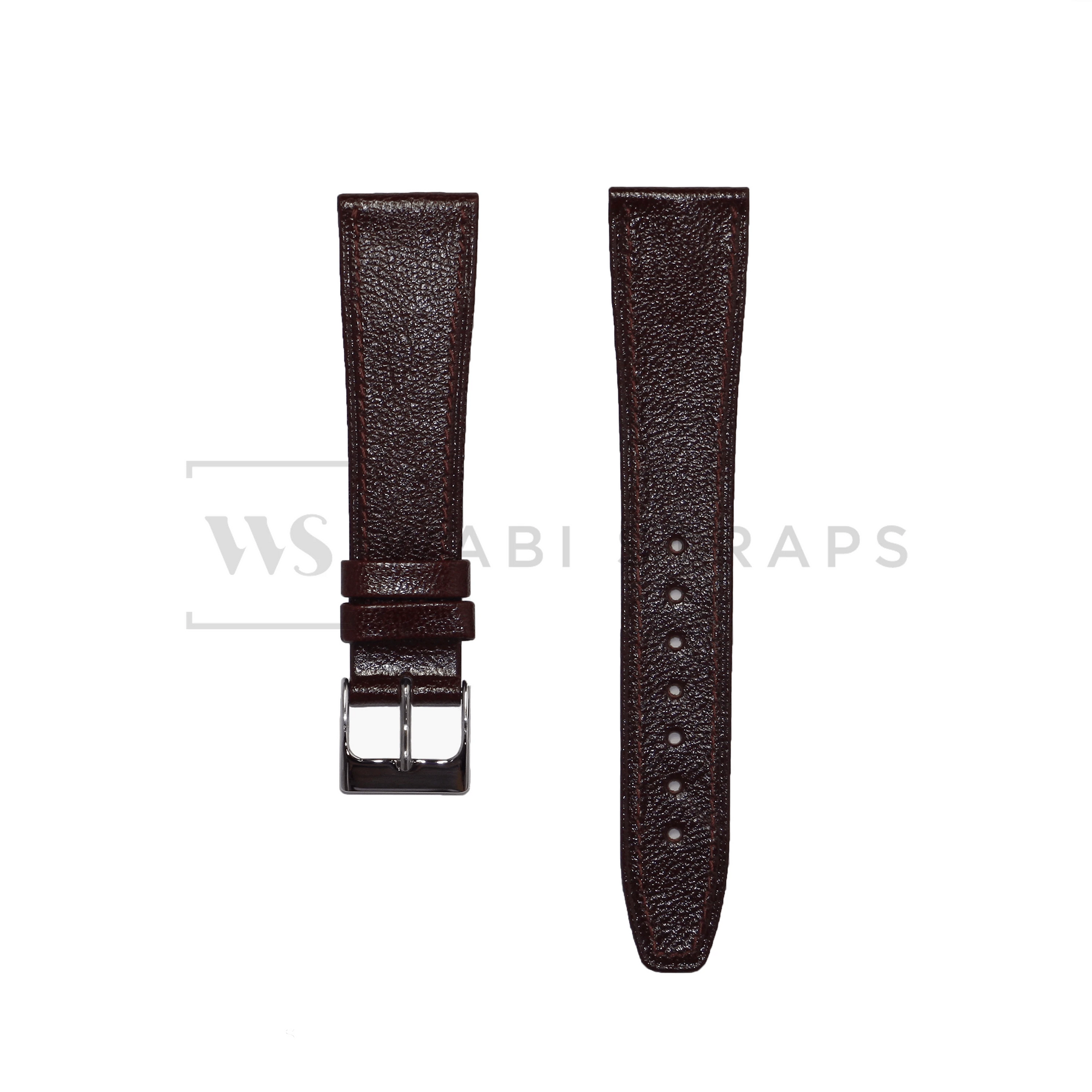 Burgundy Soft Leather Watch Strap - wabistraps
