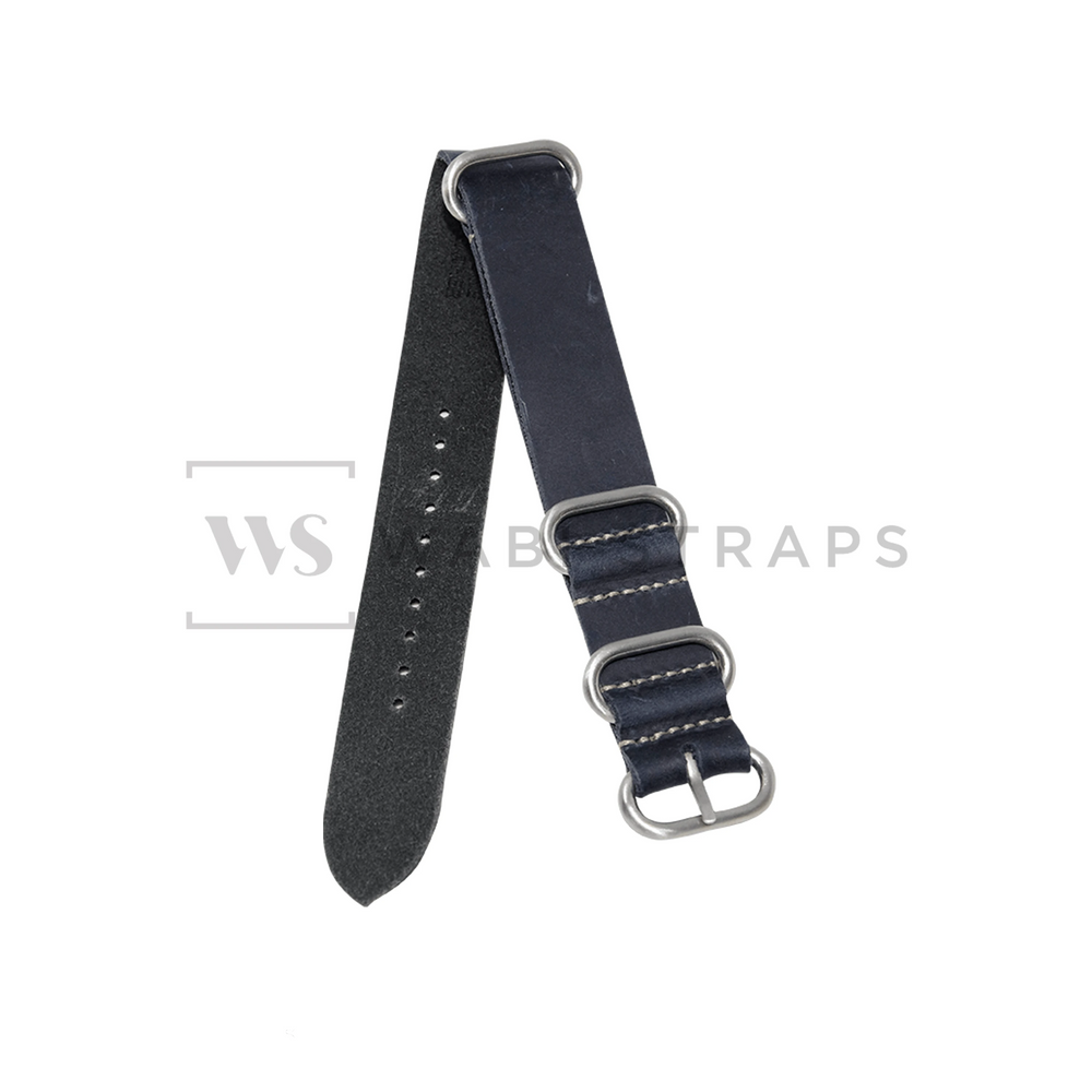 Leather One-Piece Straps | Pass Through Leather Watch Band - Wabistraps - wabistraps