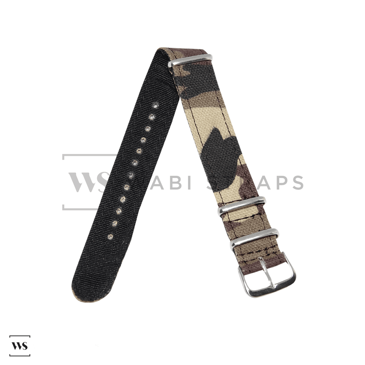 Desert Tactical British Military Canvas Watch Strap - wabistraps