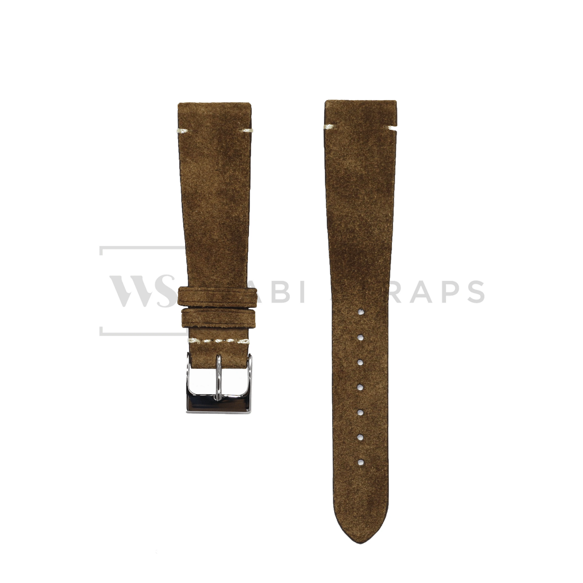 Dirty Green Velvet Watch Strap - wabistraps