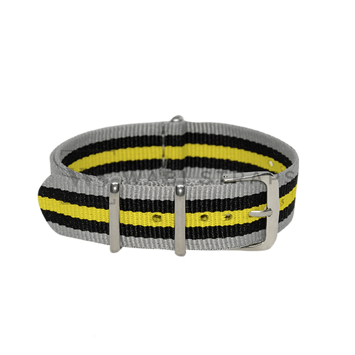 Grey, Black & Yellow Original British Military Watch Strap - wabistraps