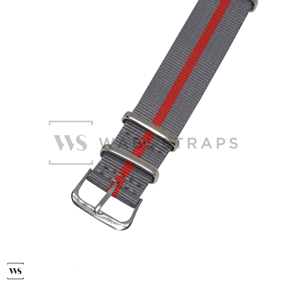 Grey & Orange Diver British Military Watch Strap - wabistraps