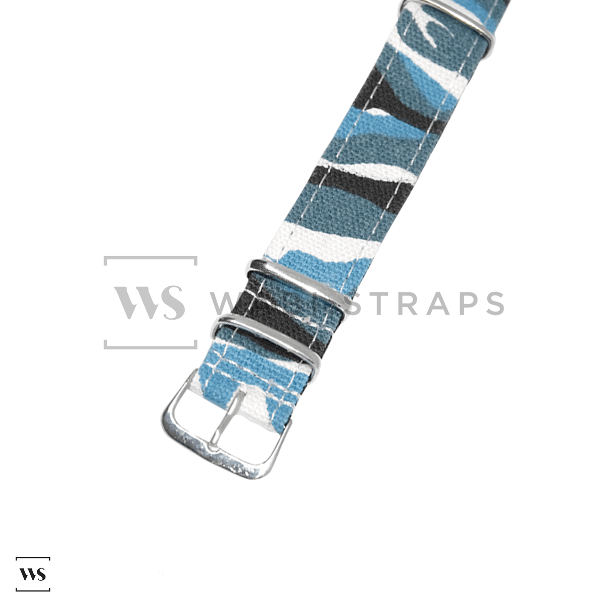 Navy Tactical British Military Canvas Watch Strap - wabistraps