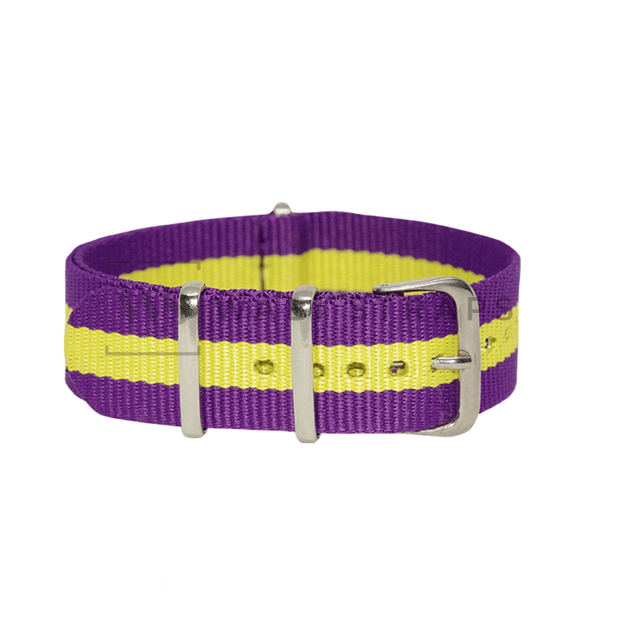Purple & Yellow Classic British Military Watch Strap - wabistraps
