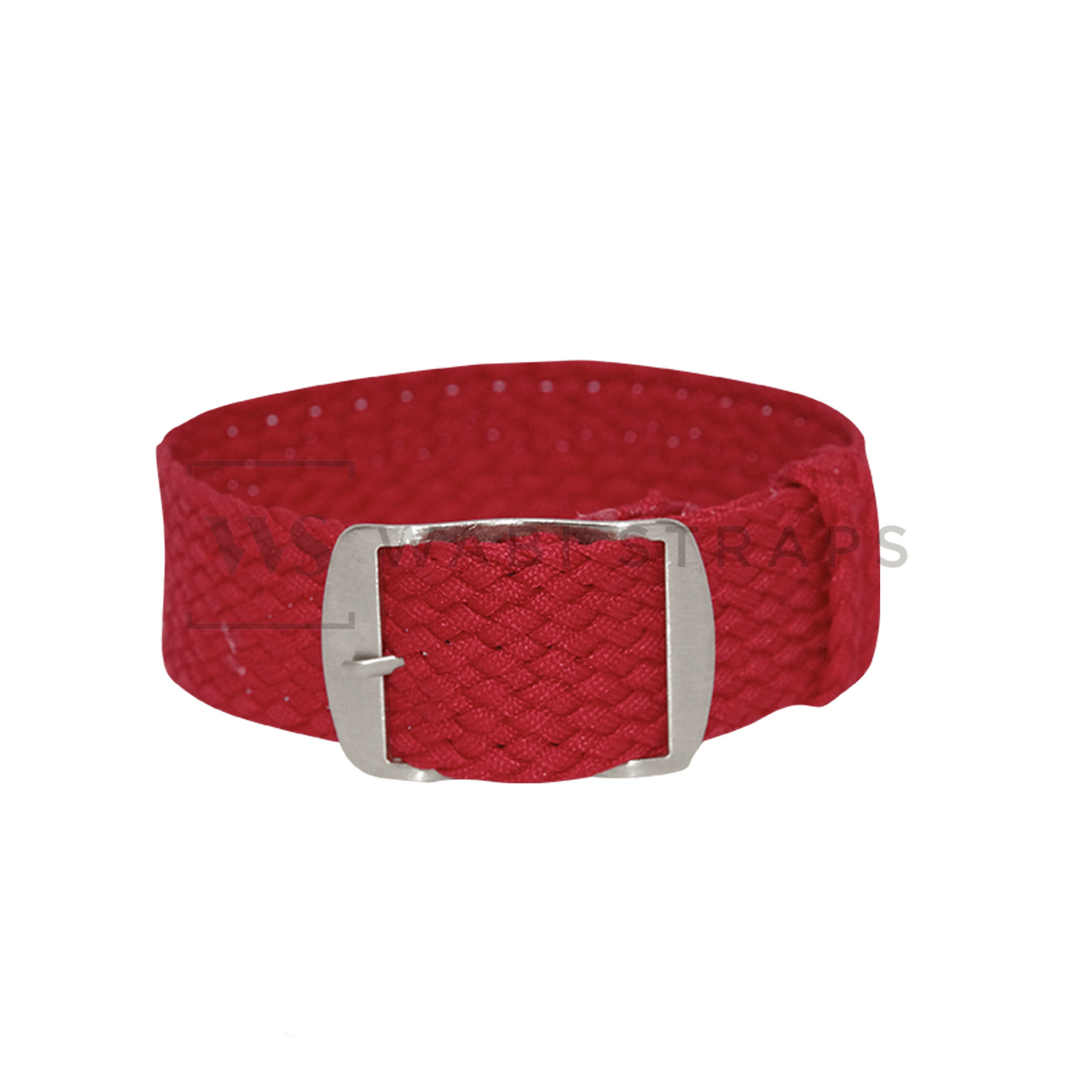 Red Woven Perlon Strap - wabistraps